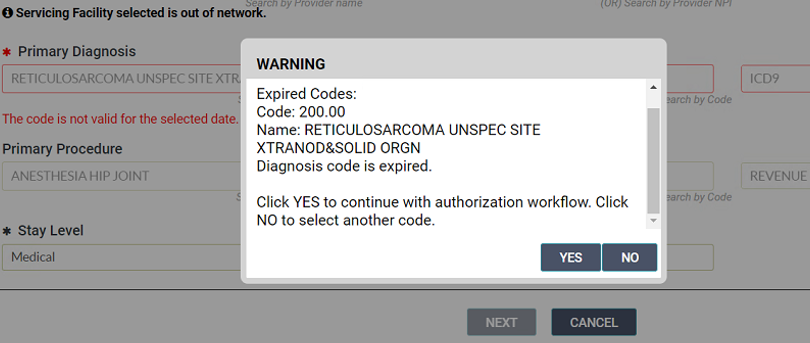 Warn when dates are invalid setting